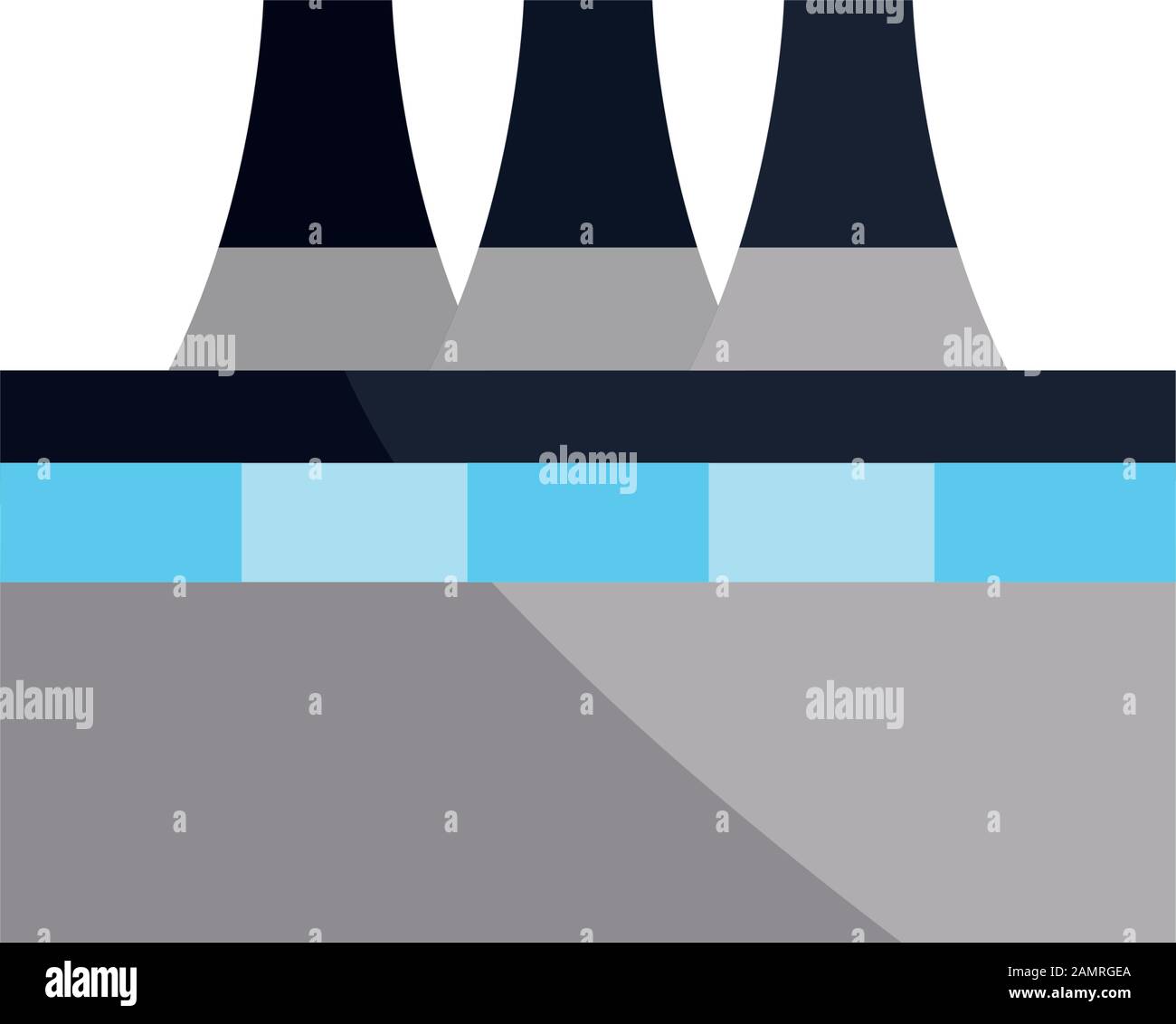 factory icon design, Industry plant building industrial construction ...