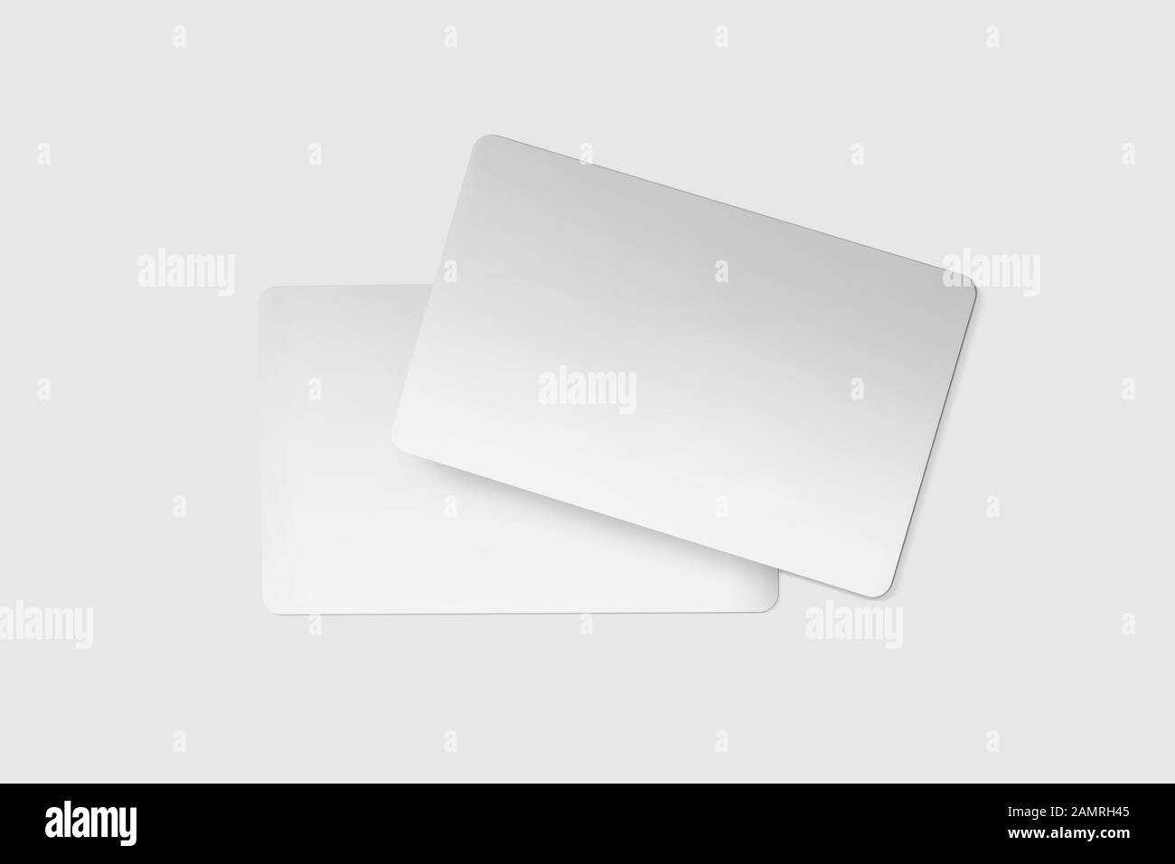 White Credit/Debit Card Mockup, Blank gift card, 3d Rendering shopping ...
