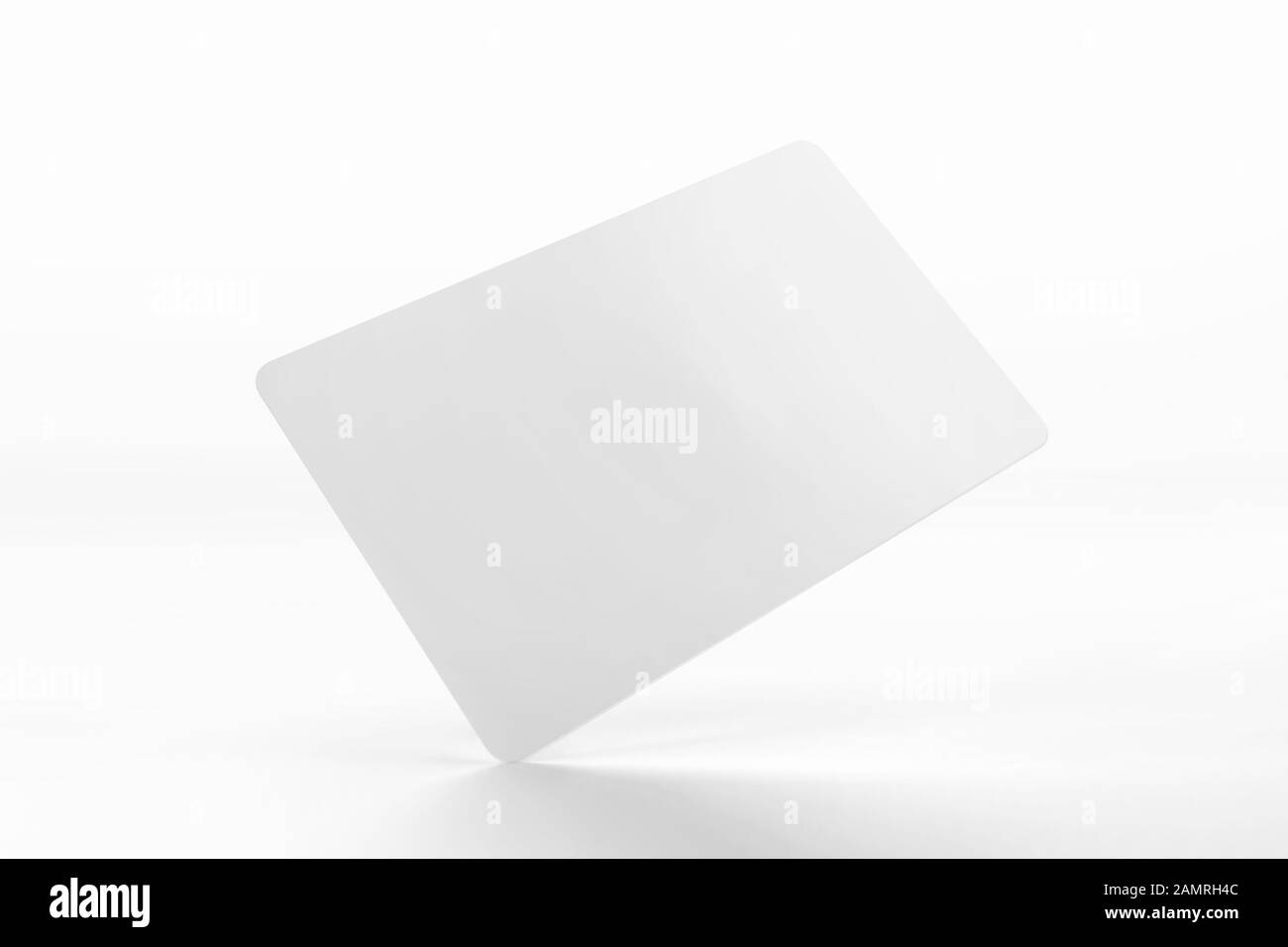 White Credit/Debit Card Mockup, Blank gift card, 3d Rendering shopping ...