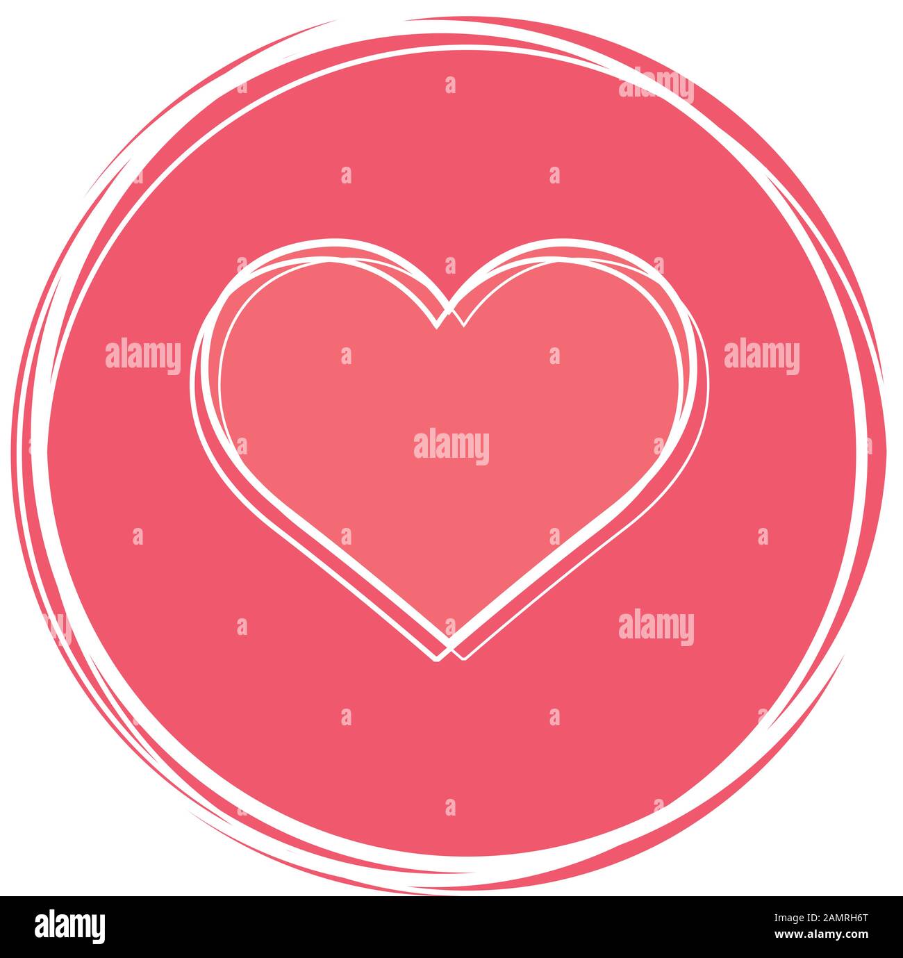Heart in a button Stock Vector Image & Art - Alamy