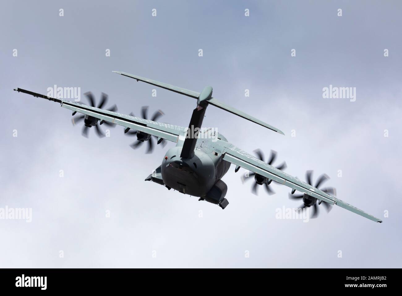 Four engine turboprop military transport aircraft hi-res stock ...