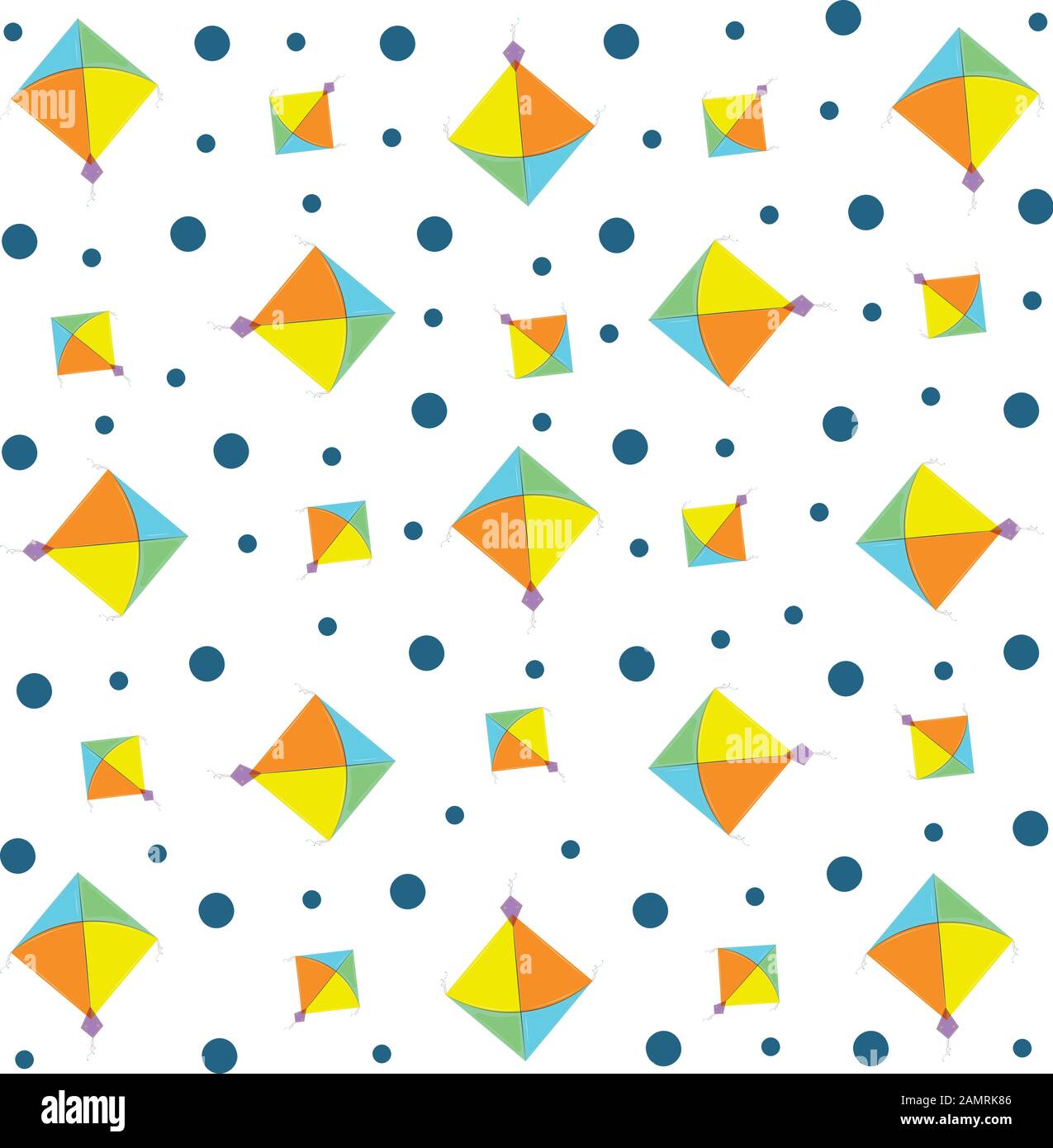 Vector seamless pattern with colorful kites Stock Vector Image & Art ...