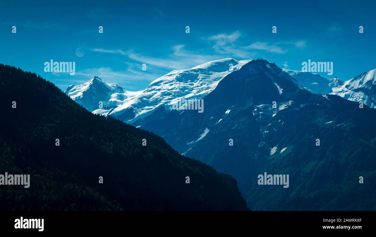 Swiss Alps Mountain Range Stock Photo - Alamy