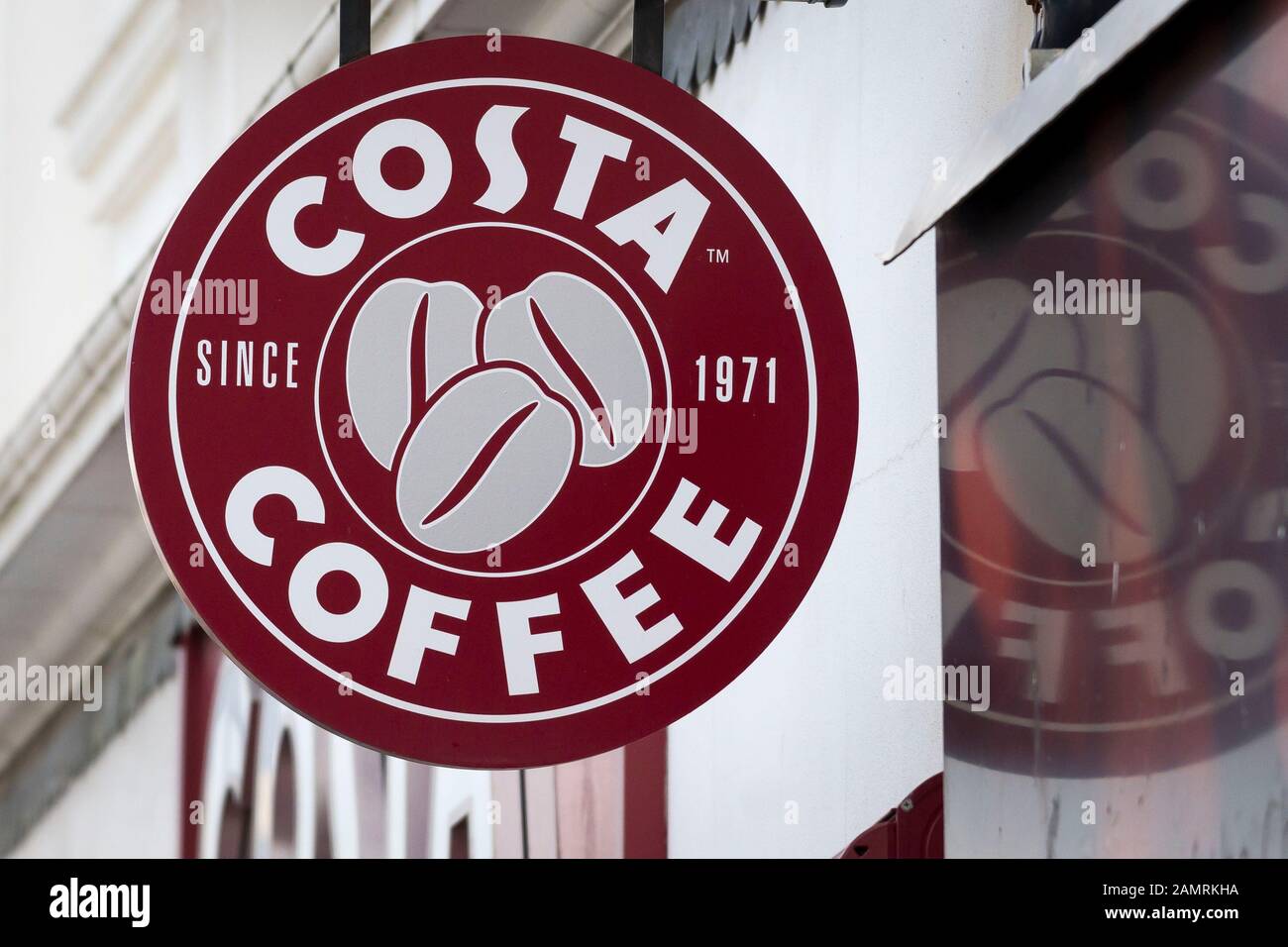Costa Coffee sign in the UK Stock Photo - Alamy