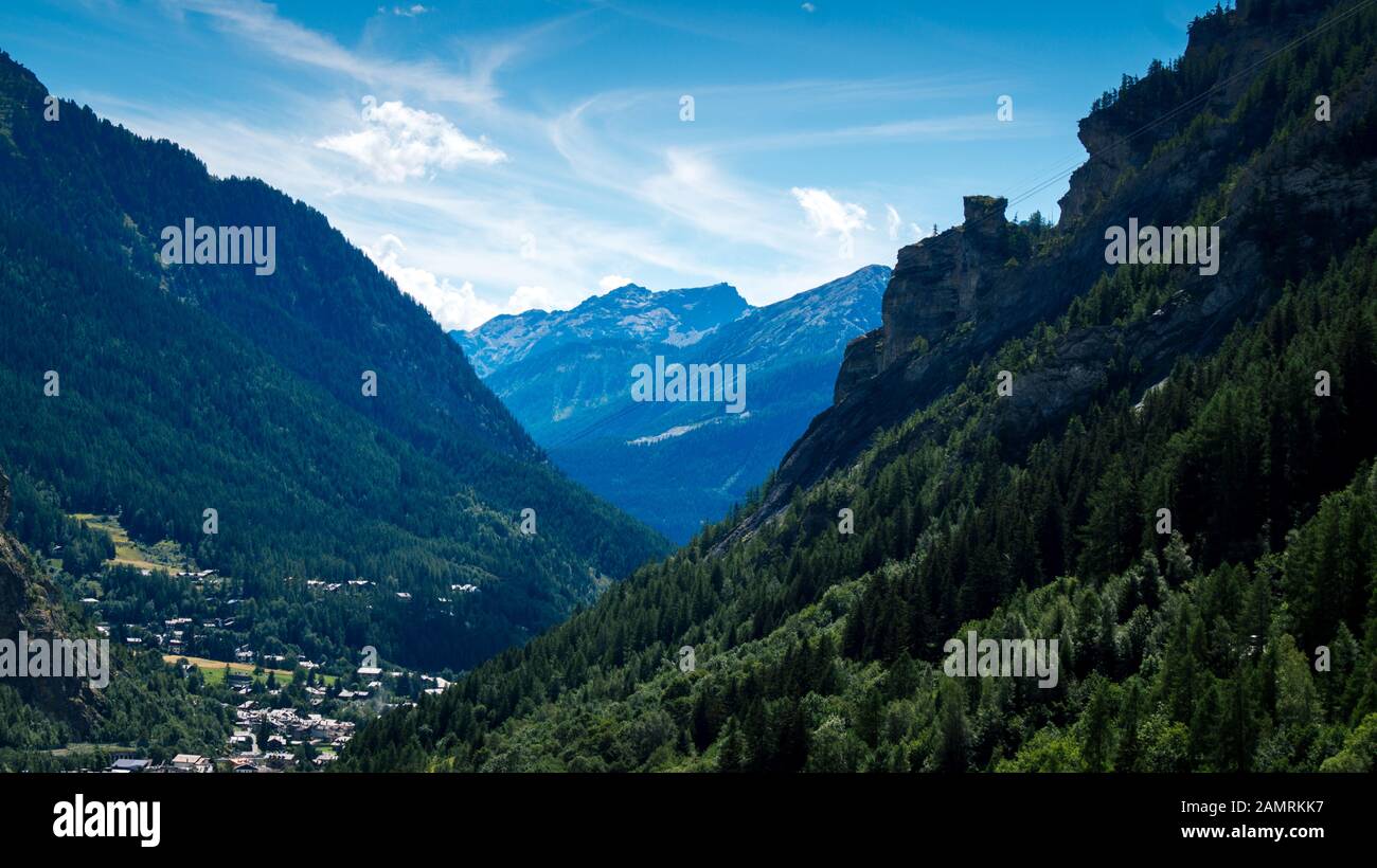 Swiss Alps Mountain Range Stock Photo - Alamy