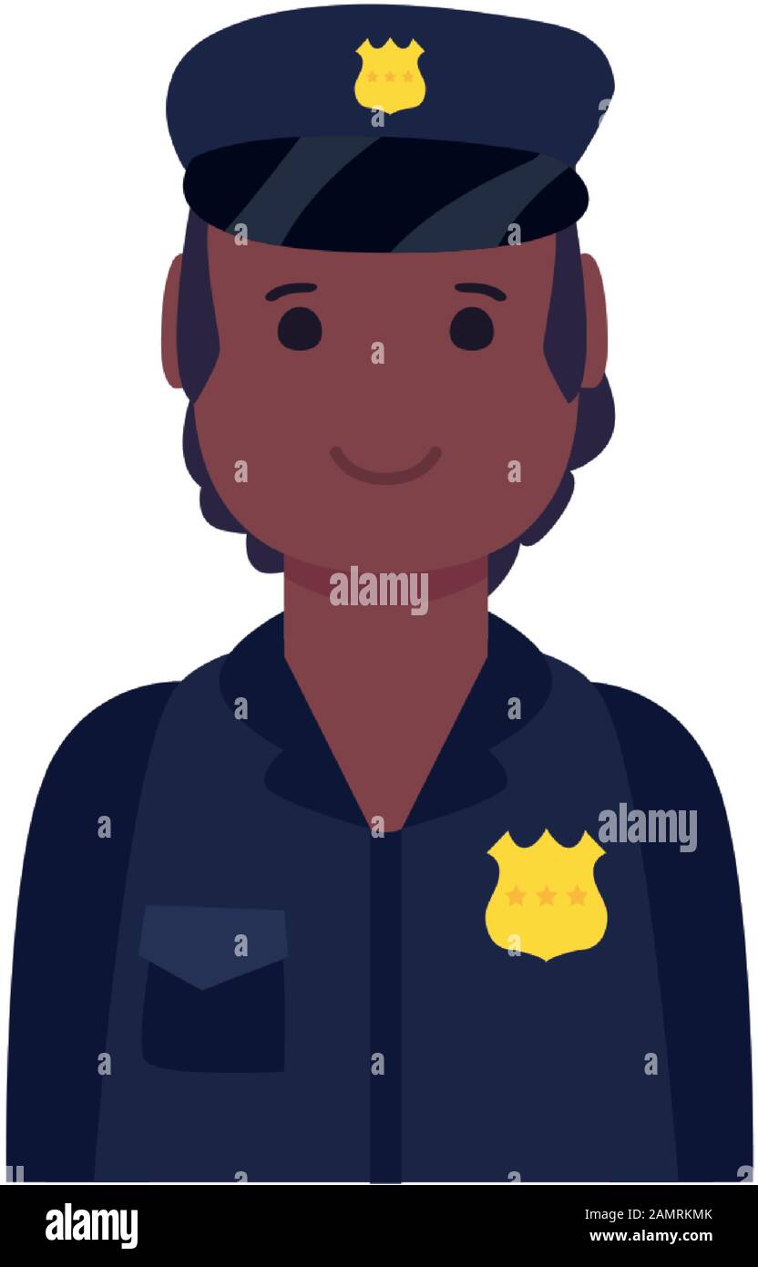 Policeman avatar design, Workers actions working occupation jobs ...