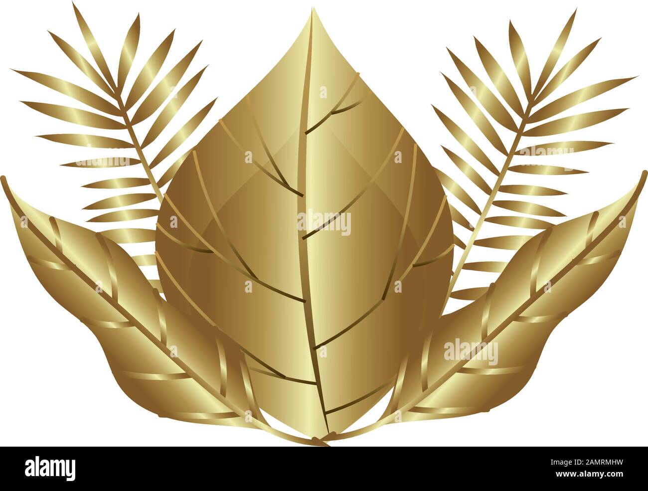 Golden palms Stock Vector Images - Alamy