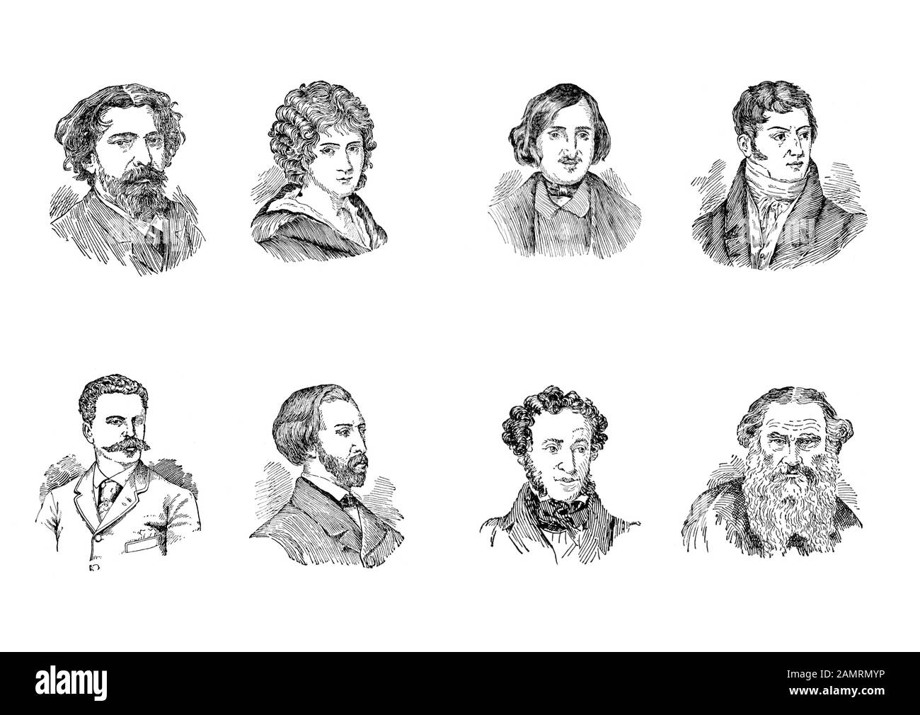 Pushkin drawing hi-res stock photography and images - Alamy