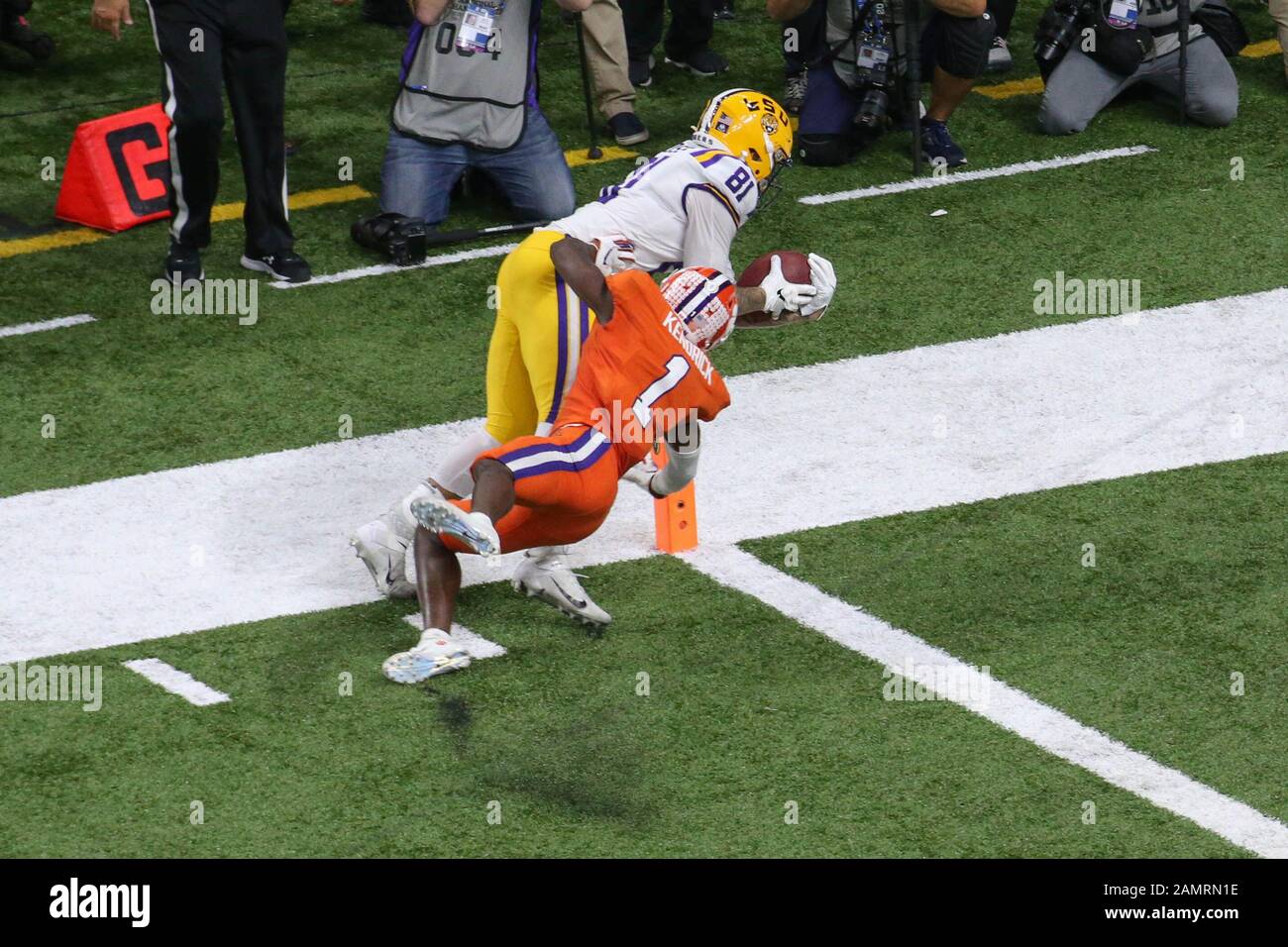 New Orleans, United States. 11th Jan, 2020. LSU Tigers tight end ...