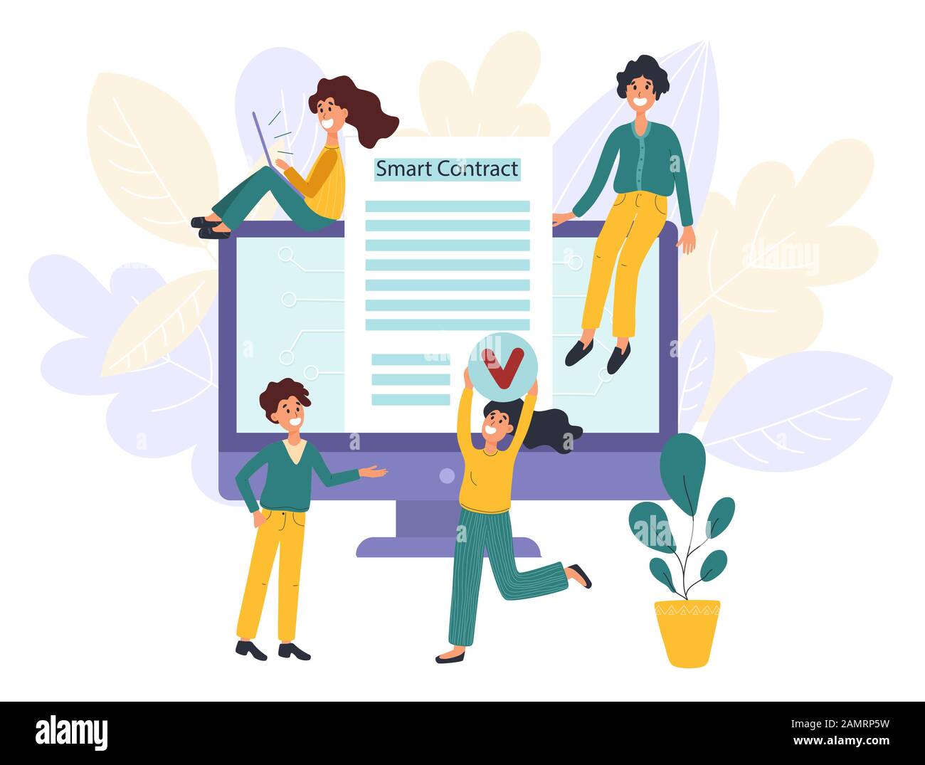 Blockchain smart contract hi-res stock photography and images - Alamy