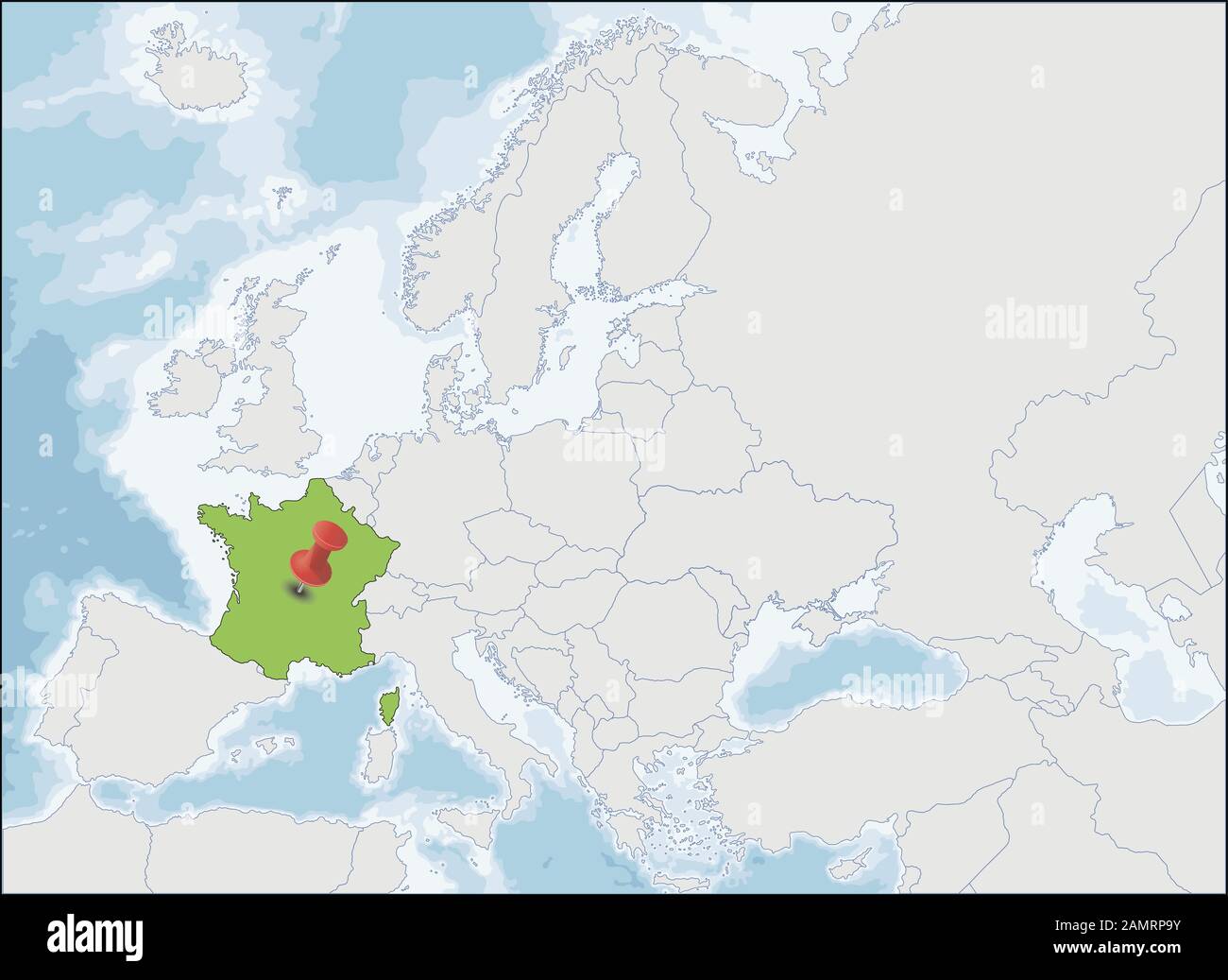 The French Republic location on Europe map Stock Vector Image & Art - Alamy