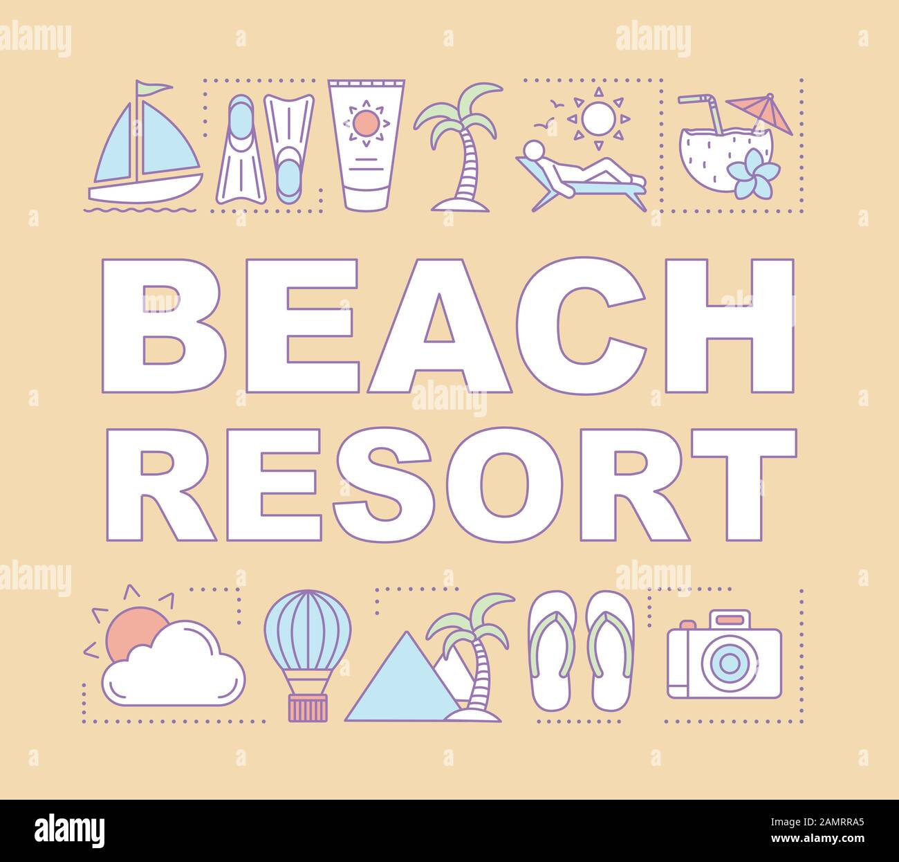 Sunbathing together Stock Vector Images - Alamy