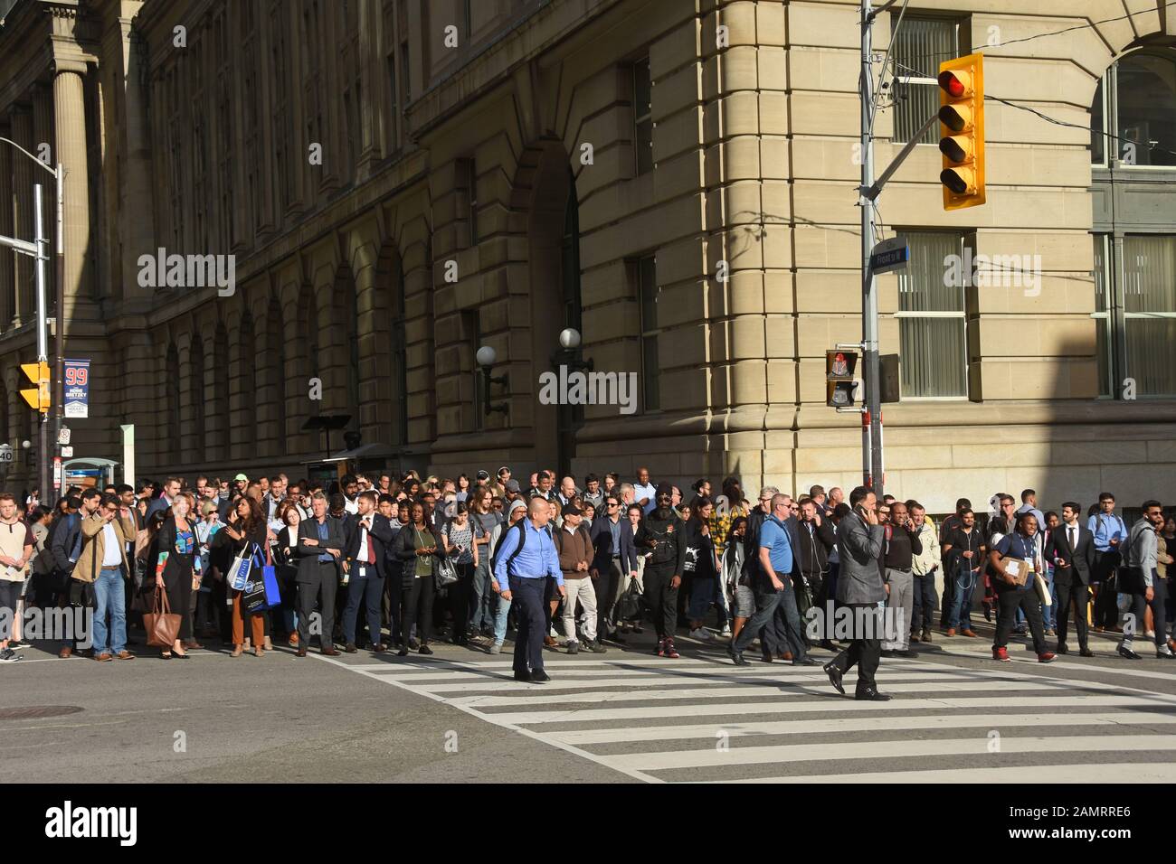 Human rush hour, Toronto, Canada Stock Photo - Alamy