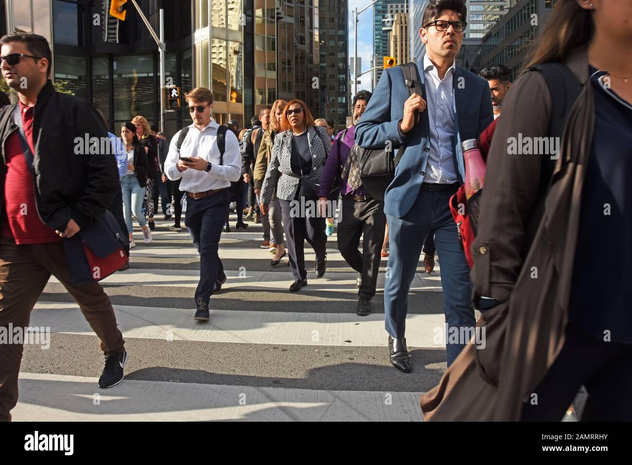 Human rush hour, Toronto, Canada Stock Photo - Alamy