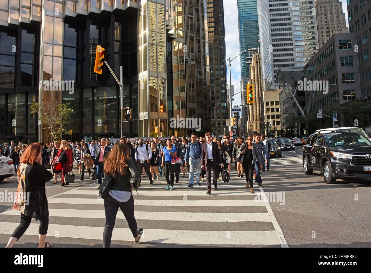 Human rush hour, Toronto, Canada Stock Photo - Alamy