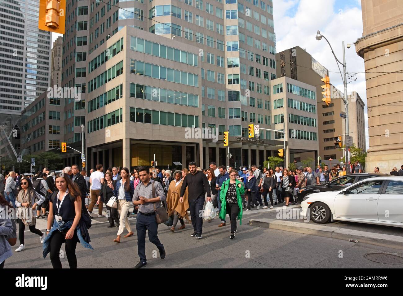 Human rush hour, Toronto, Canada Stock Photo - Alamy