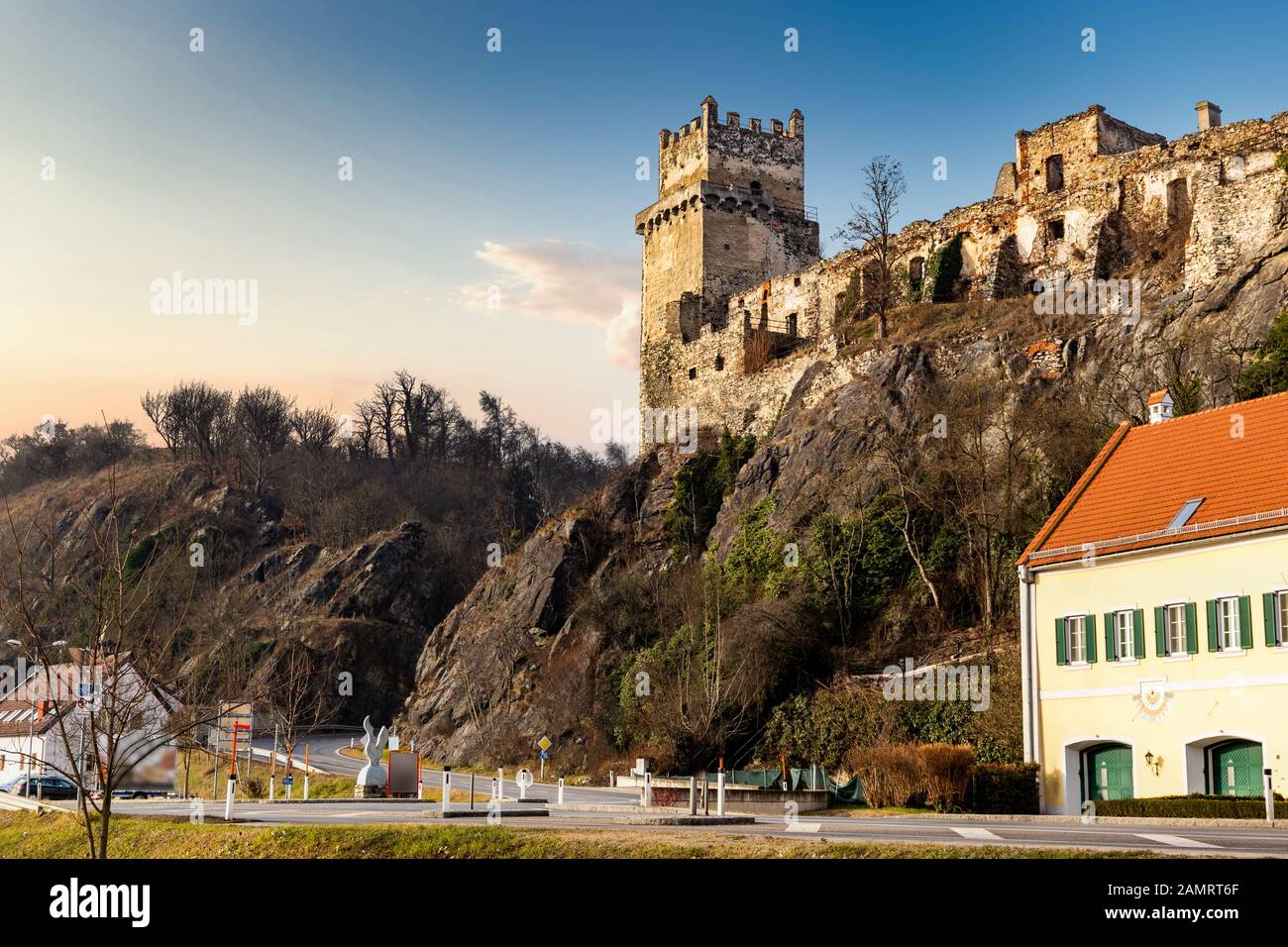 Austria Abandoned Medieval Castle Building High Resolution Stock ...