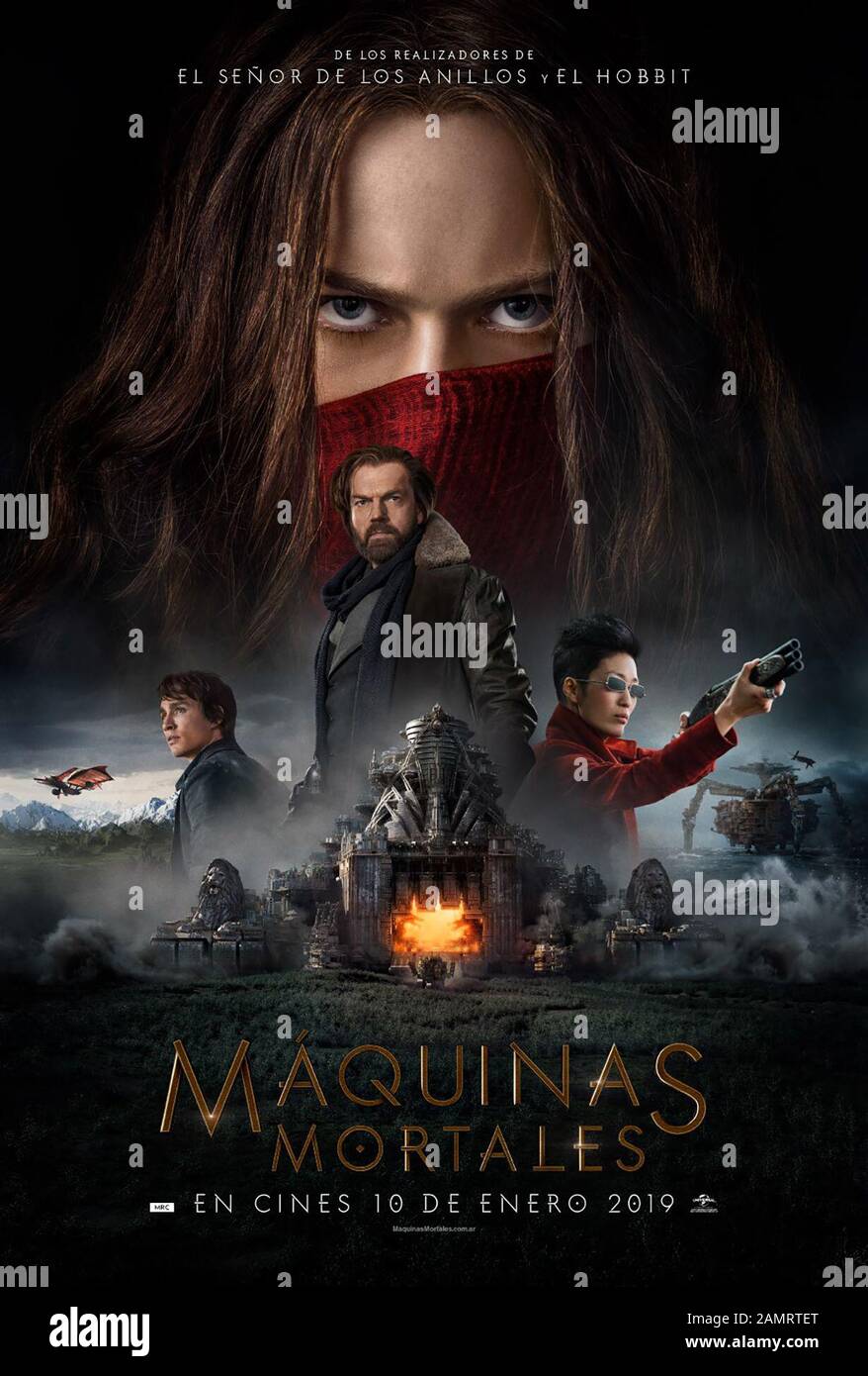 MORTAL ENGINES, (aka MAQUINAS MORTALES), Mexican poster, top: Hera ...