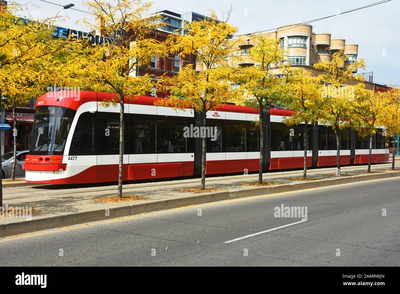 Light train in Toronto, Canada Stock Photo - Alamy