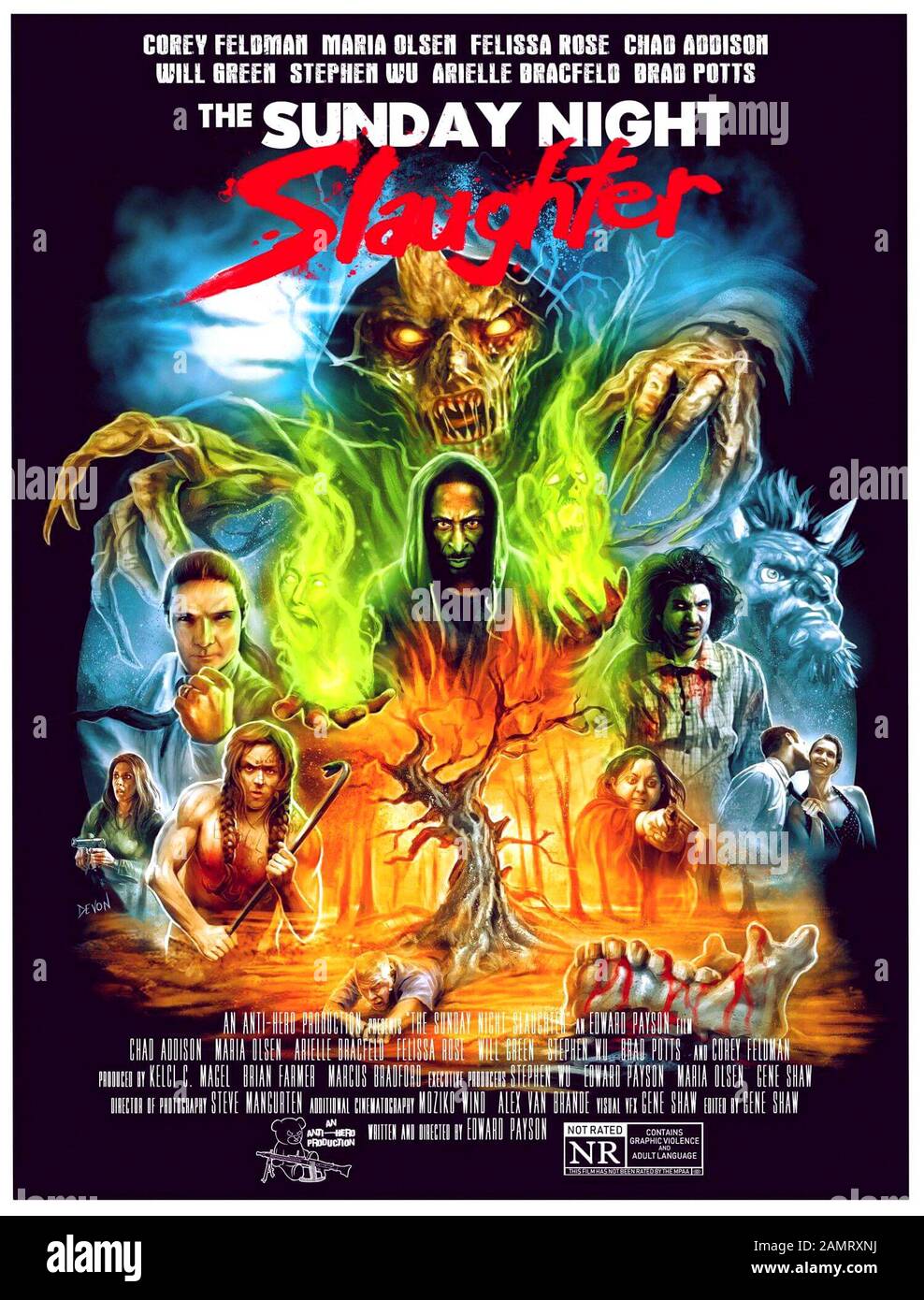 THE SUNDAY NIGHT SLAUGHTER, US poster, 2018. © Monsterworks66 ...