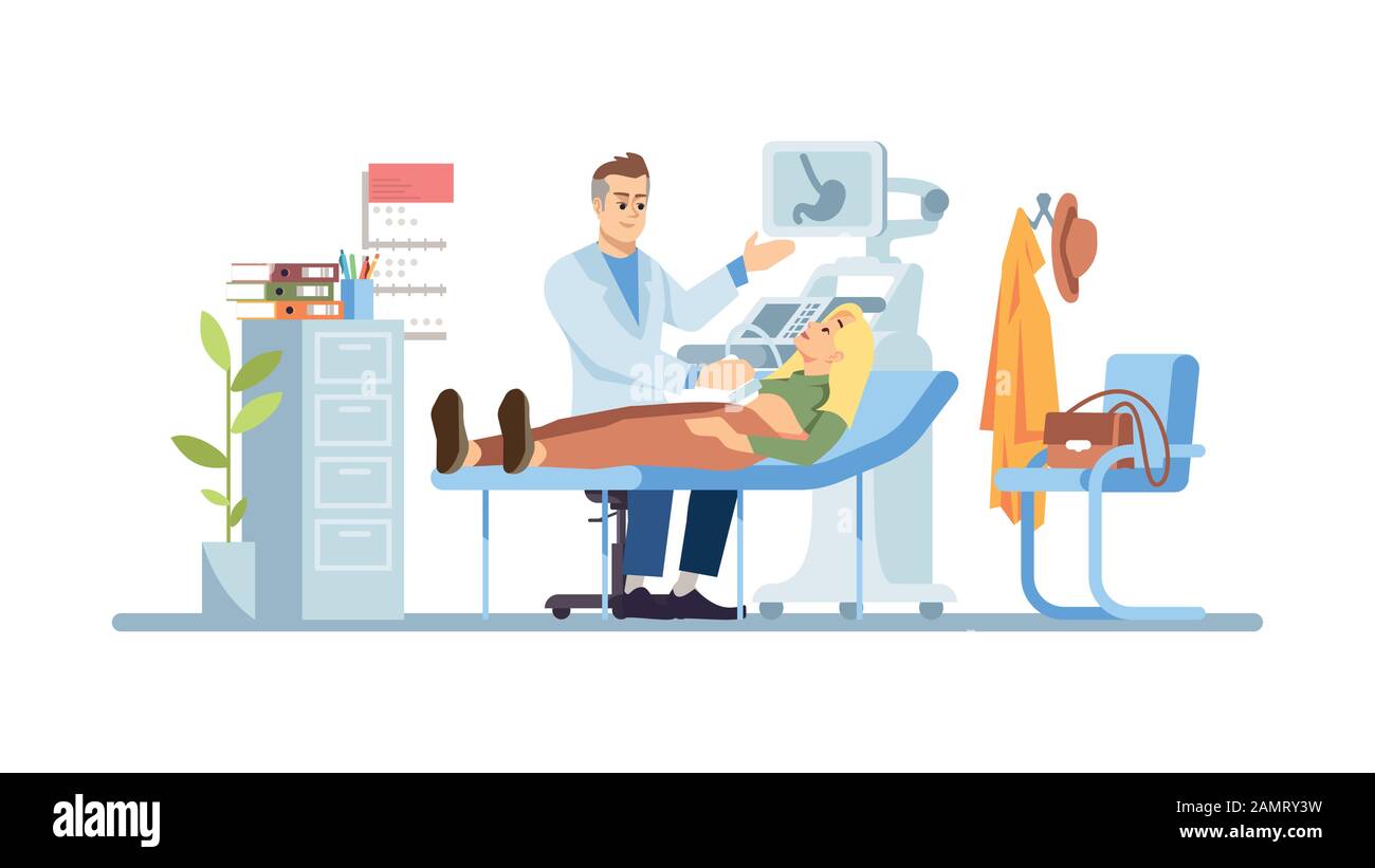 Medical concept on ultrasound Stock Vector Images - Alamy