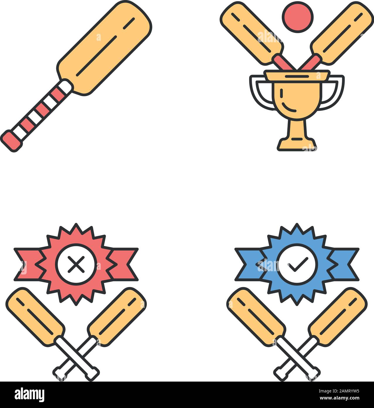 Cricket defeat Stock Vector Images - Alamy
