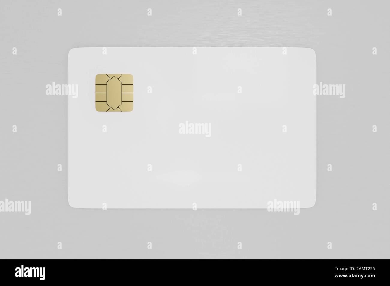 Blank Credit Card On white Background 3d illustration render Stock ...
