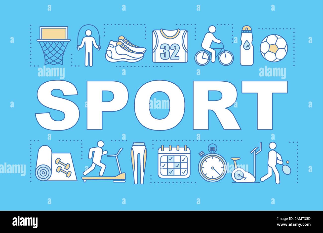 Sport word concepts banner. Family activities. Community gym space ...