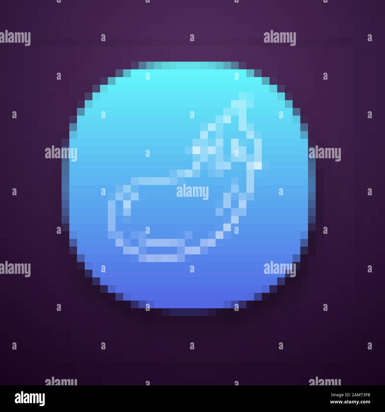 Eggplant color app icon. Aubergine. Organic food. Agriculture plant ...