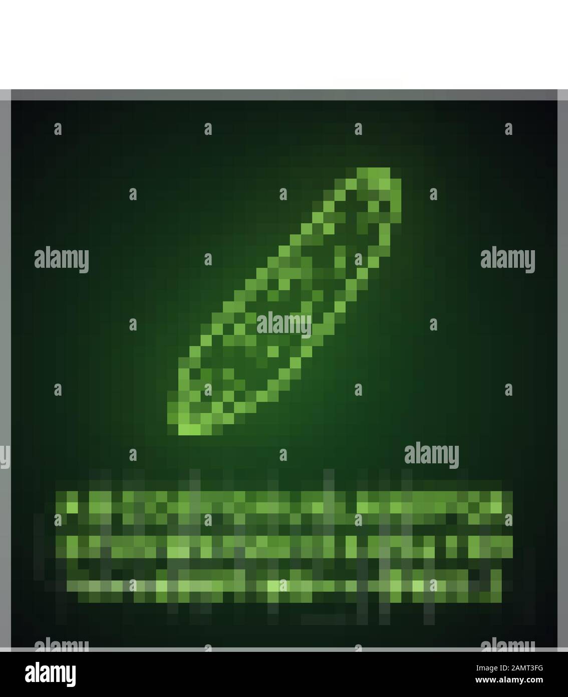 Cucumber neon light icon. Agriculture plant. Salad ingredient ...