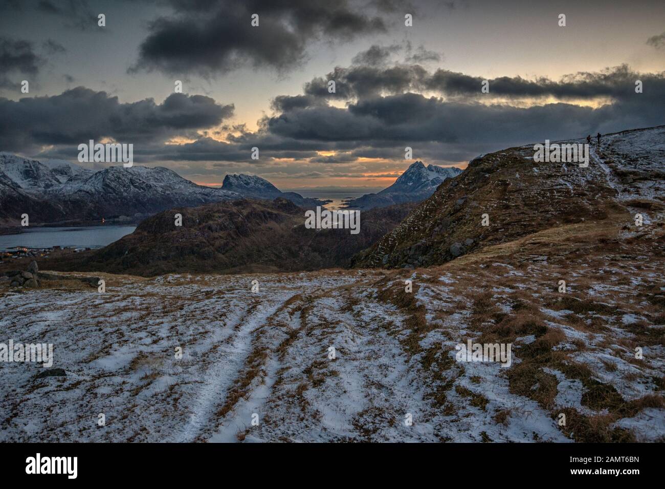 Mountain landscape, Lofoten, Nordland, Norway Stock Photo - Alamy