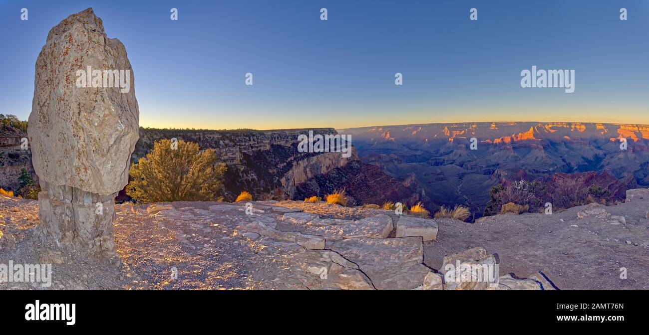 Shoshone Rock at Shoshone Point, South Rim, Grand Canyon, Arizona, USA Stock Photo - Alamy