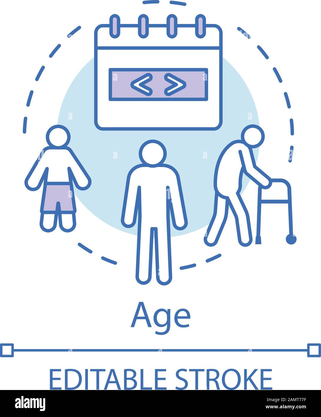 Age concept icon. Problem skin, aging beauty treatment and lifting idea ...