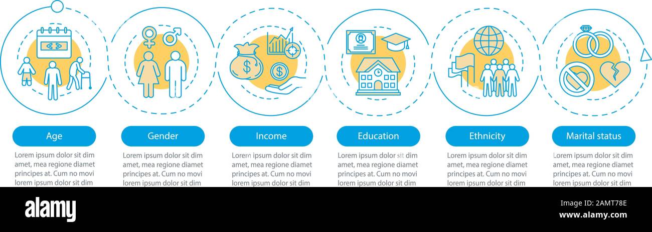 Demographics vector infographic template. Business presentation design ...