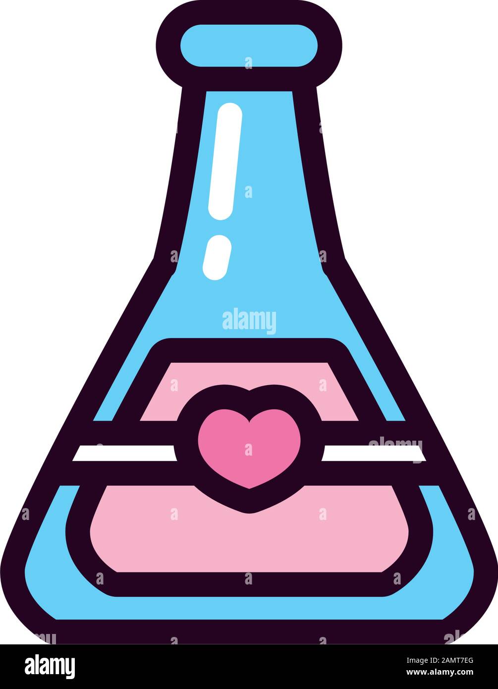 Heart flask design of love passion romantic valentines day wedding ...