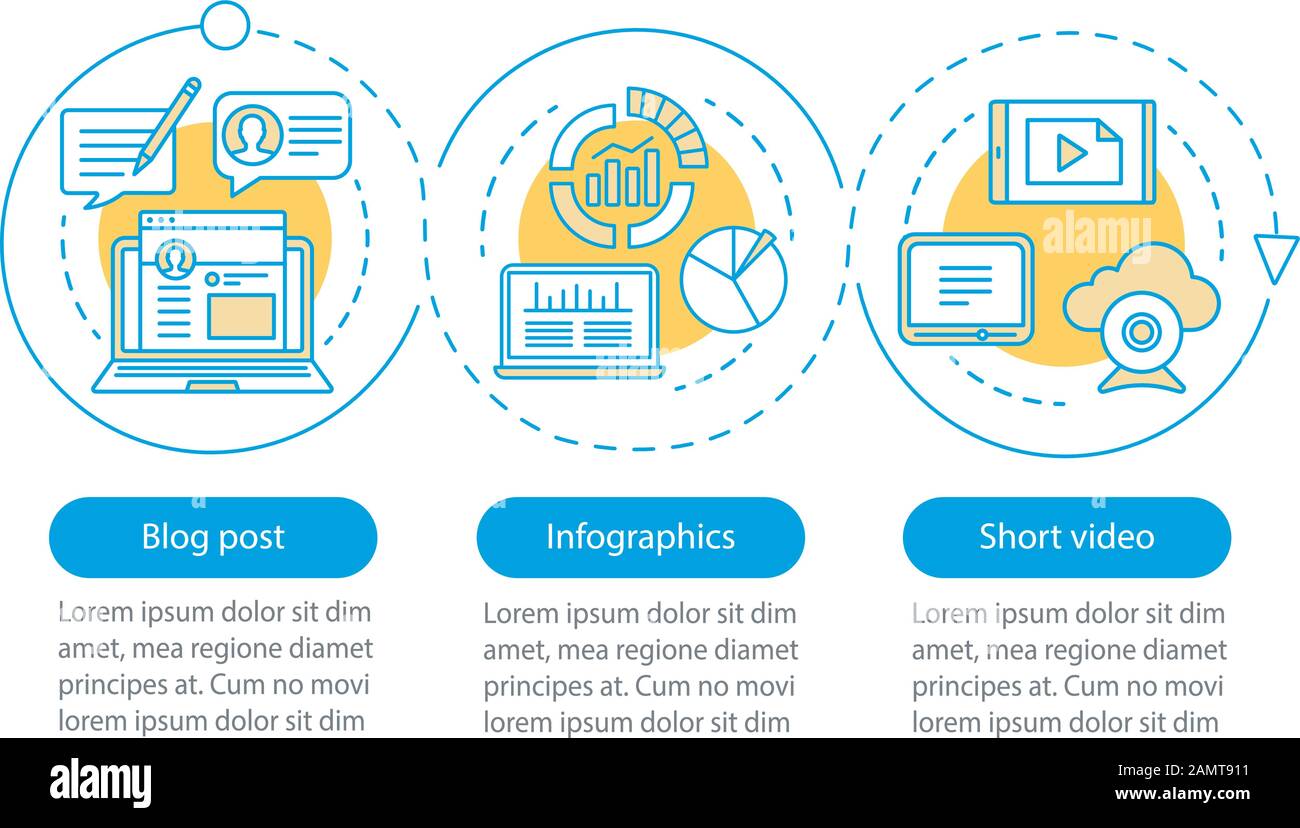 Awareness content vector infographic template. Business presentation ...