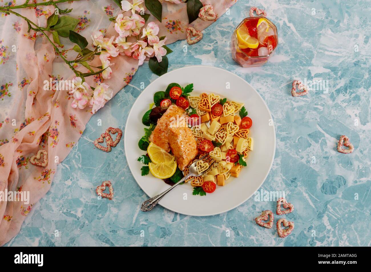 Food romantic fish hi-res stock photography and images - Alamy