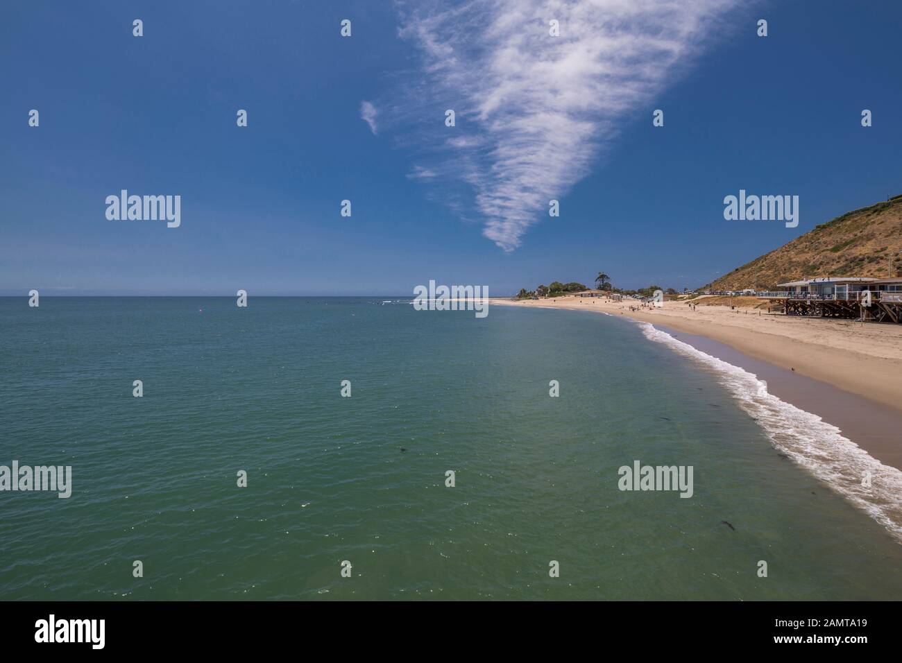 View of Malibu Beach from Malibu Pier, Malibu, California, United ...