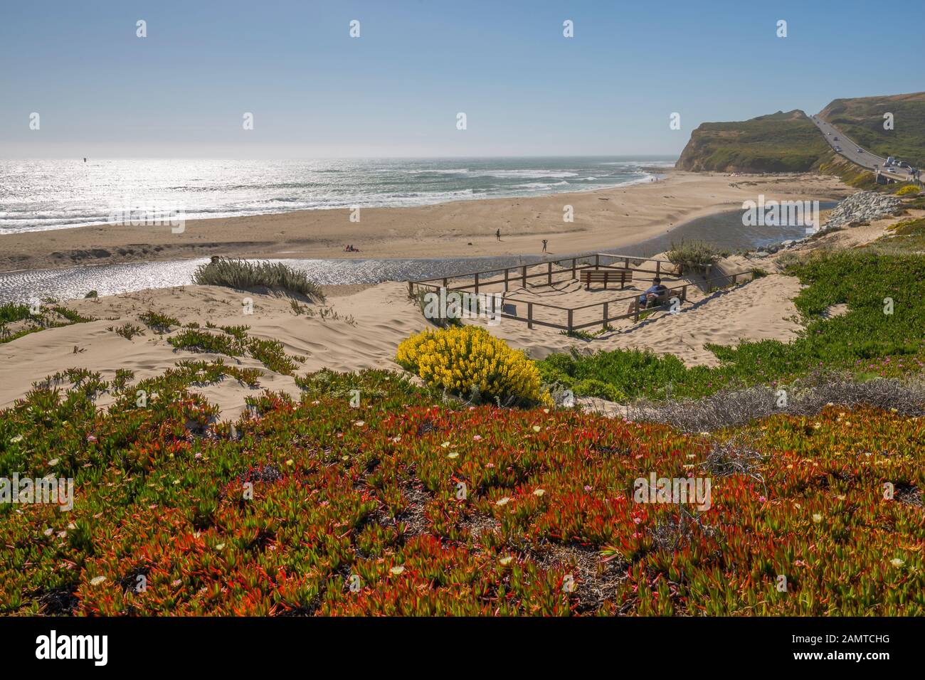 Davenport beach california hi-res stock photography and images - Alamy