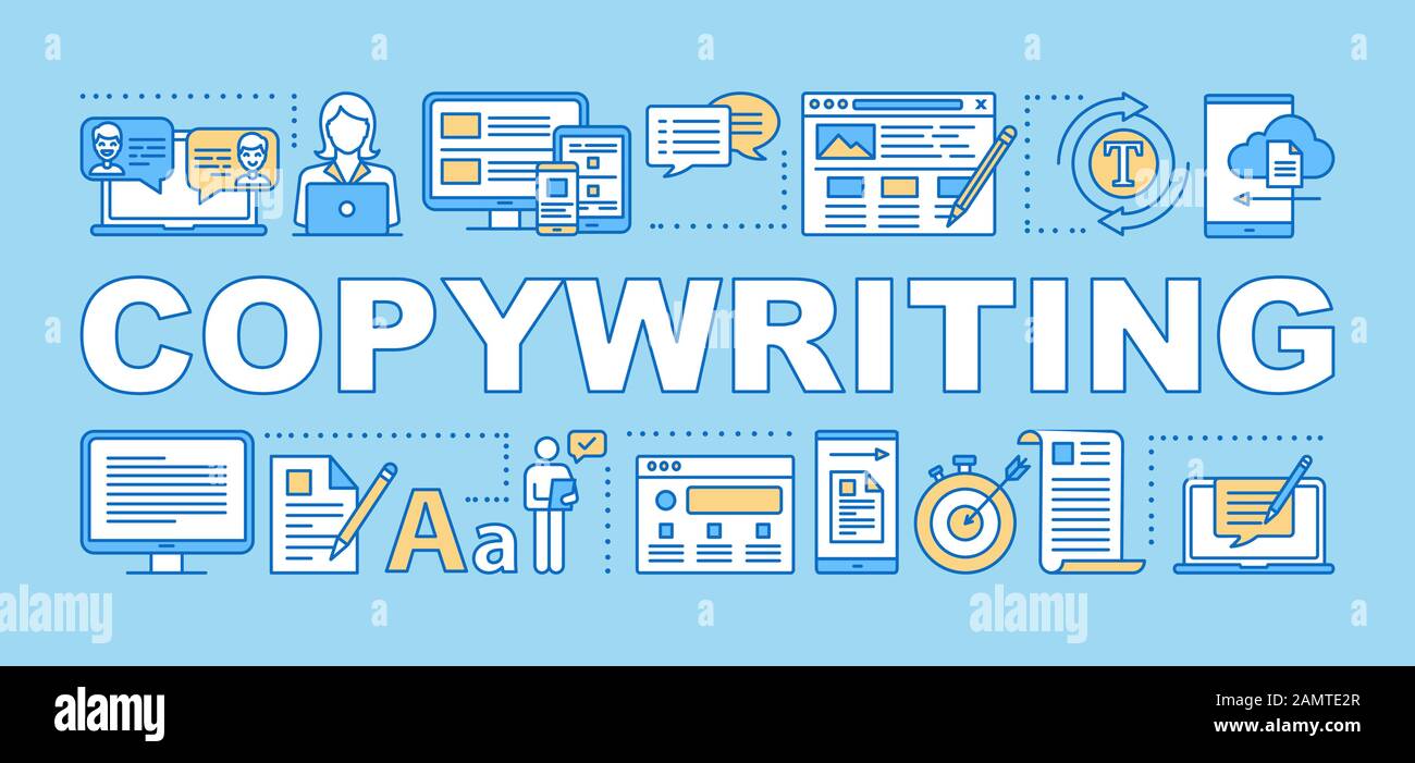 Copywriting word concepts banner. Contextual ads. Advertisement ...