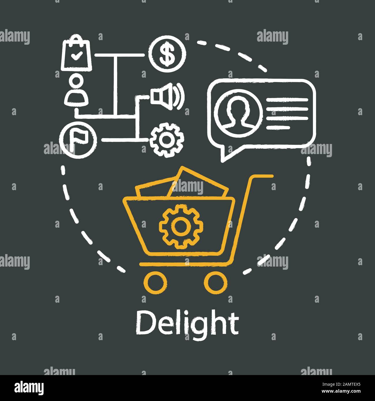 Customer conversations Stock Vector Images - Alamy