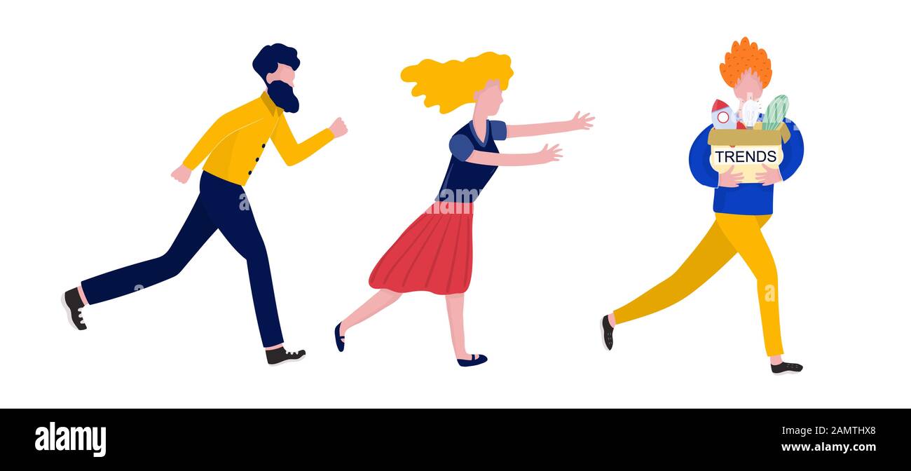 Men chasing Stock Vector Images - Alamy