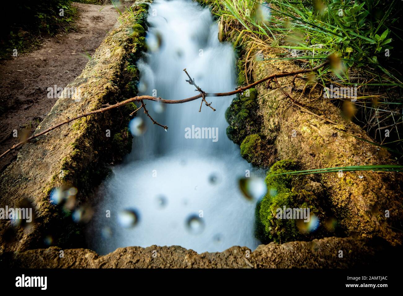 Drainage channel full of soil hi-res stock photography and images - Alamy
