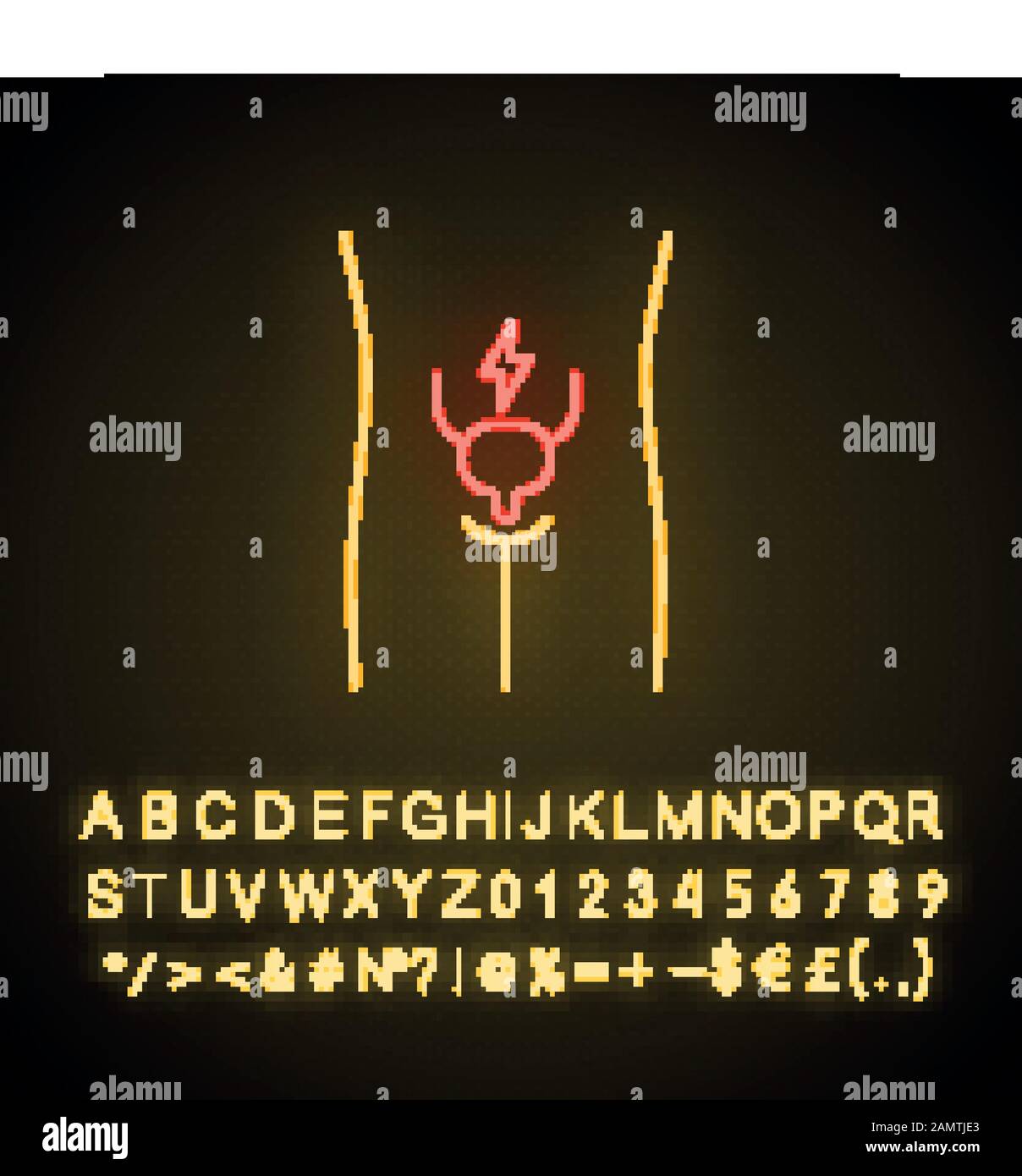 Ill urinary bladder neon light icon. Sore human organ. Cystitis ...