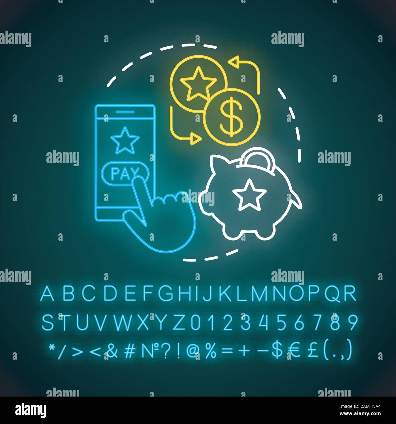 Redeemable points concept neon light icon. Cashback, redeem bonuses ...