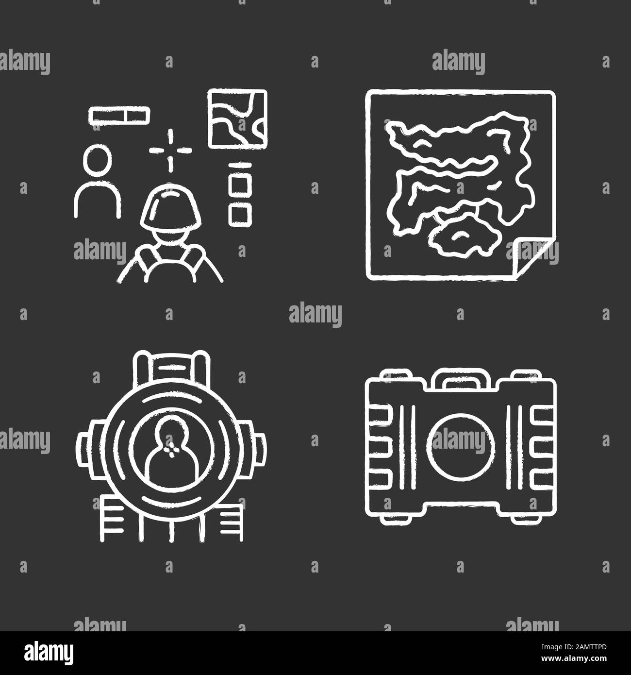 Shooting map Stock Vector Images - Alamy