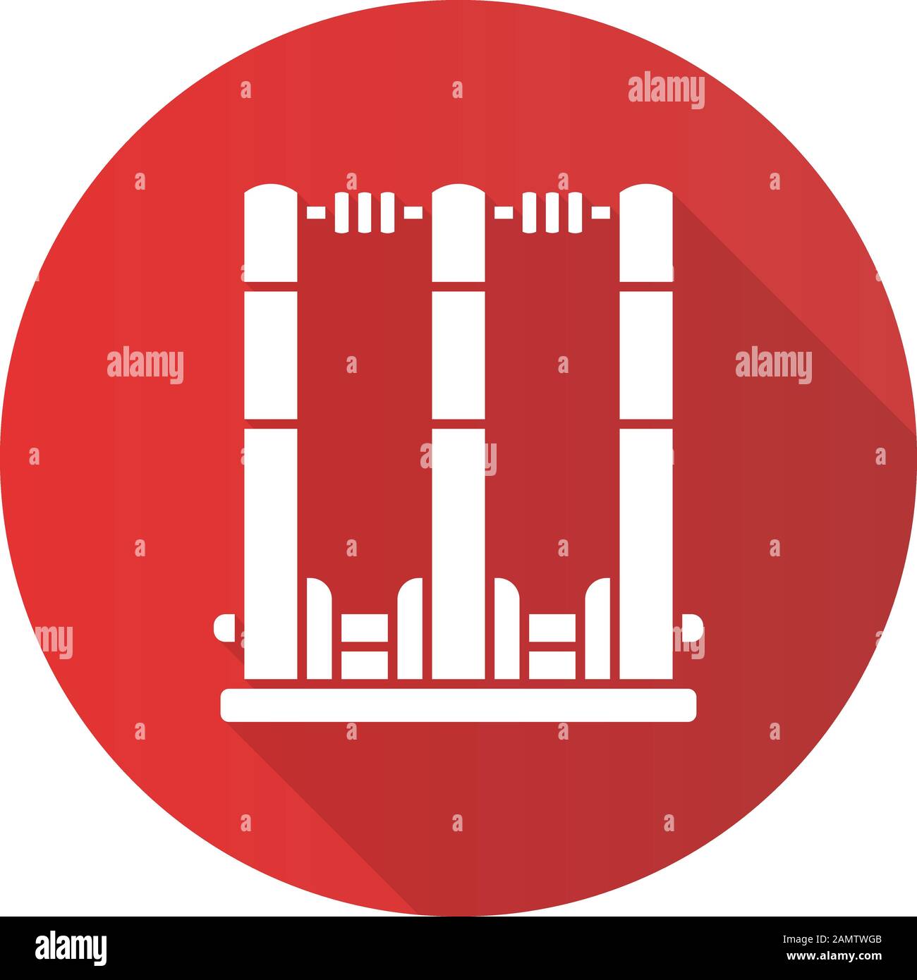 Cricket stumps and ball Stock Vector Images - Alamy