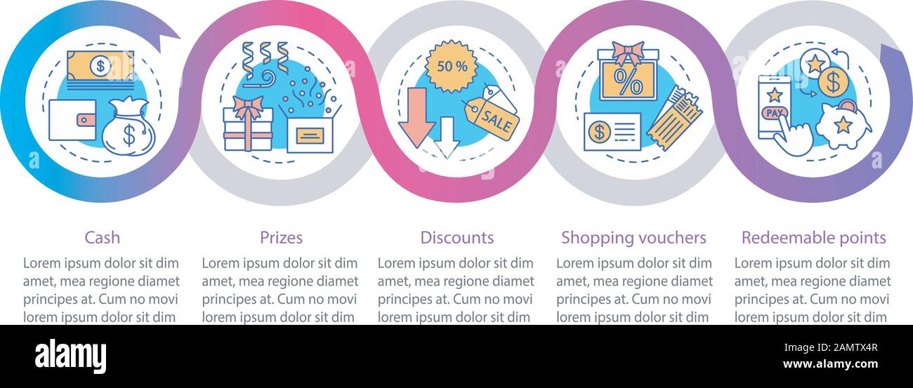 Referral rewards vector infographic template. Business presentation ...