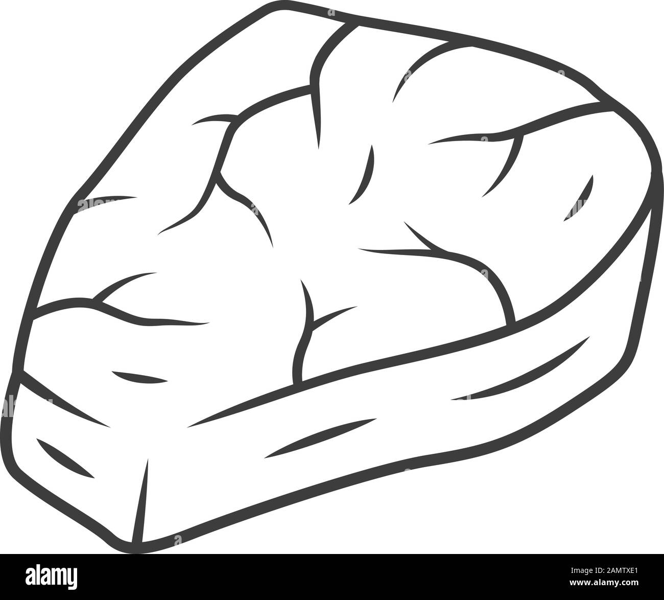 Meat steak linear icon. Carnivore and high protein diet. Thin line ...