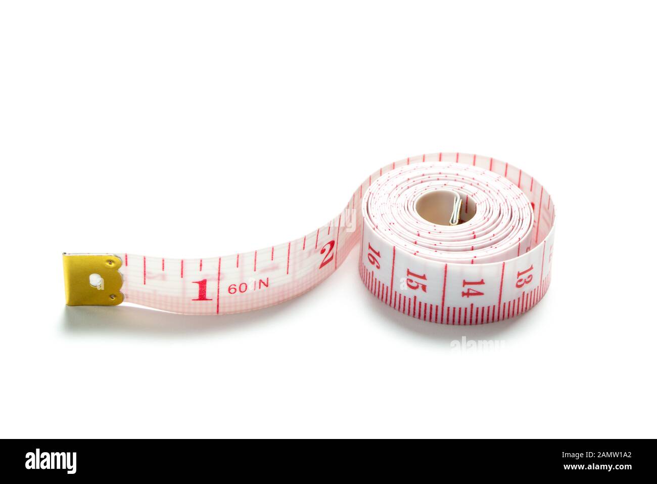 White color tape measure Stock Photo - Alamy